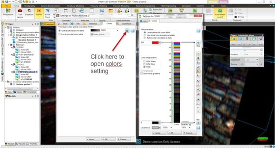 Exporting RGB Blend from Geoteric to Petrel®